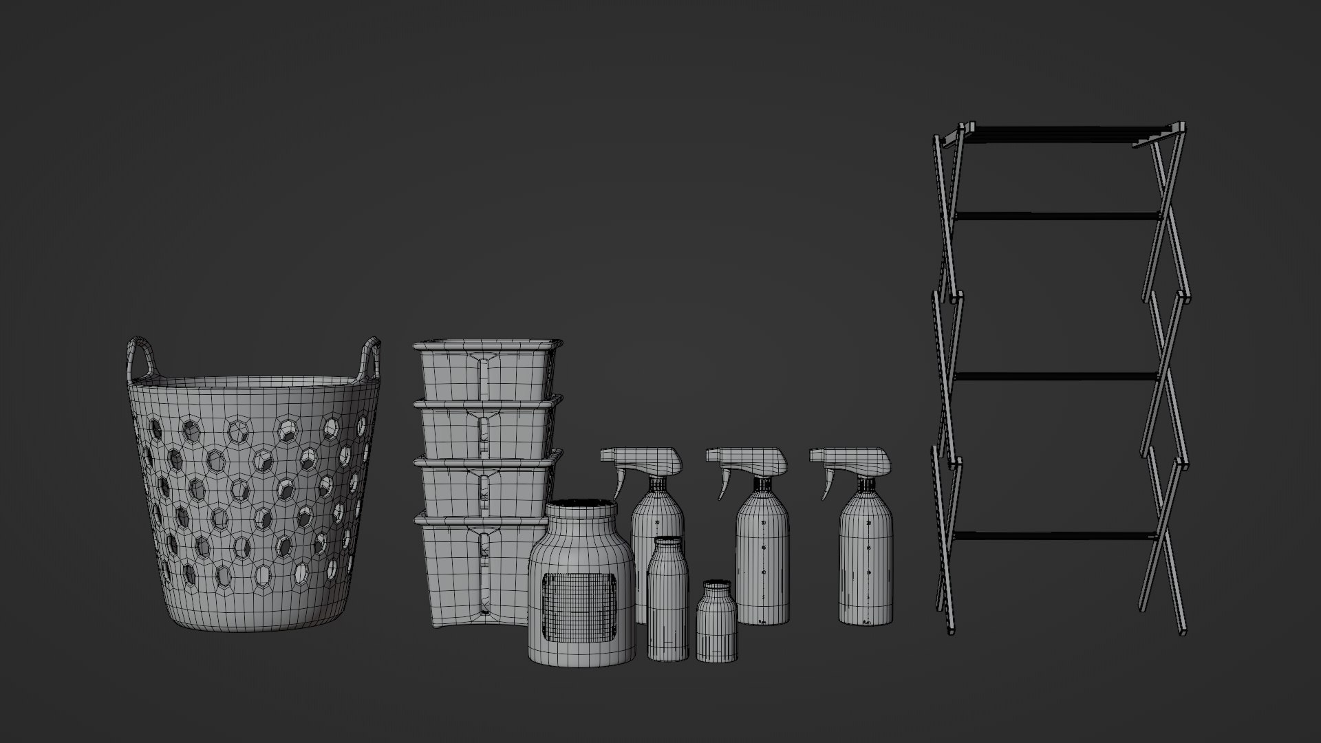 Laundry Items 3D Model - TurboSquid 2240214