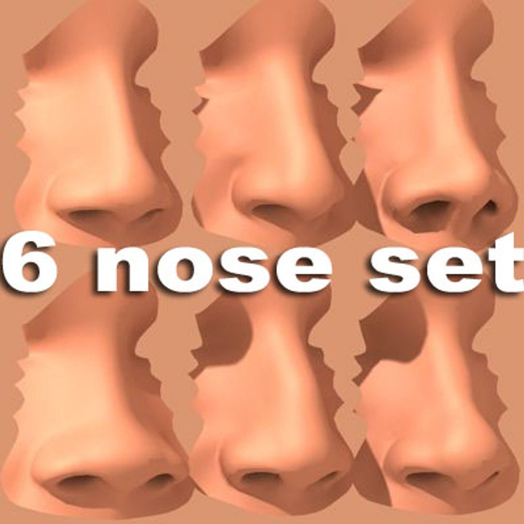 Set 6 Noses 3d 3ds