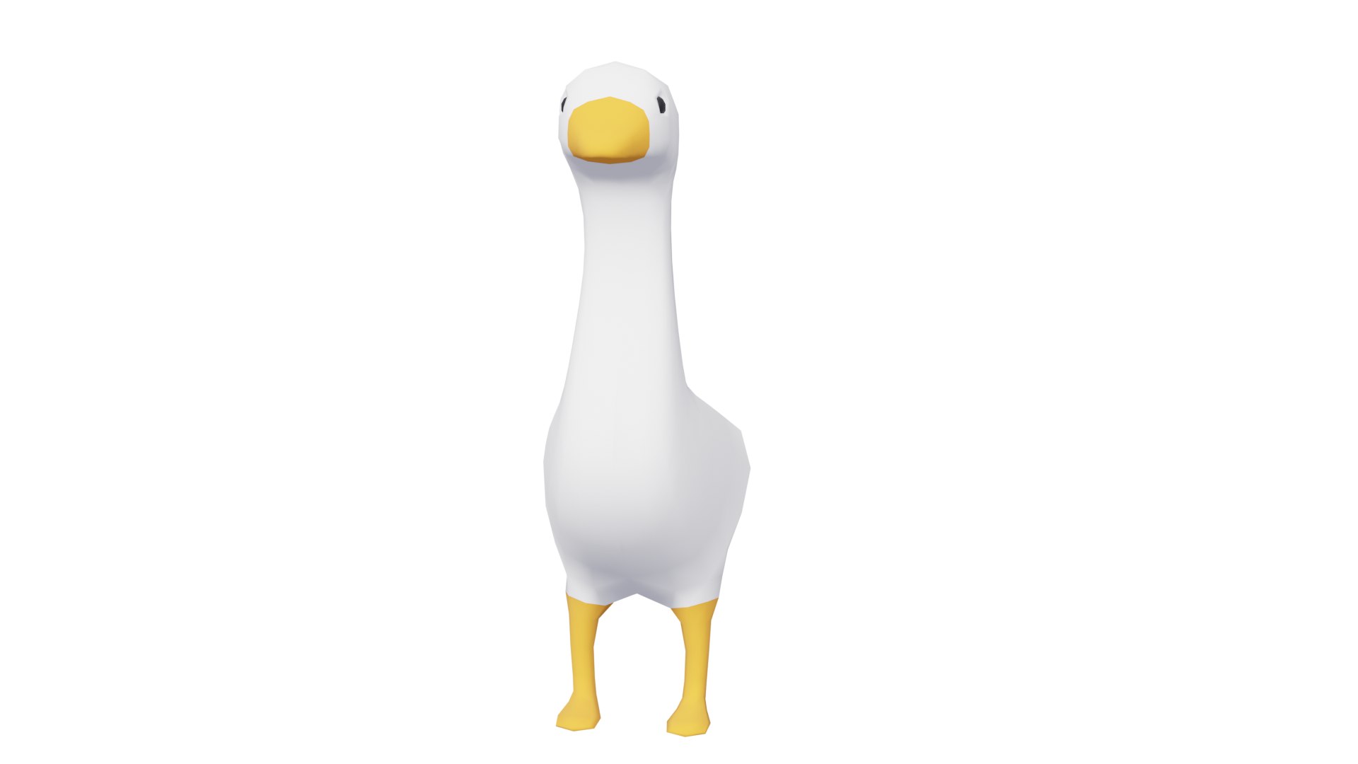 Goose - Lowpoly Rigged And Cartoon 3D Model - TurboSquid 1848959