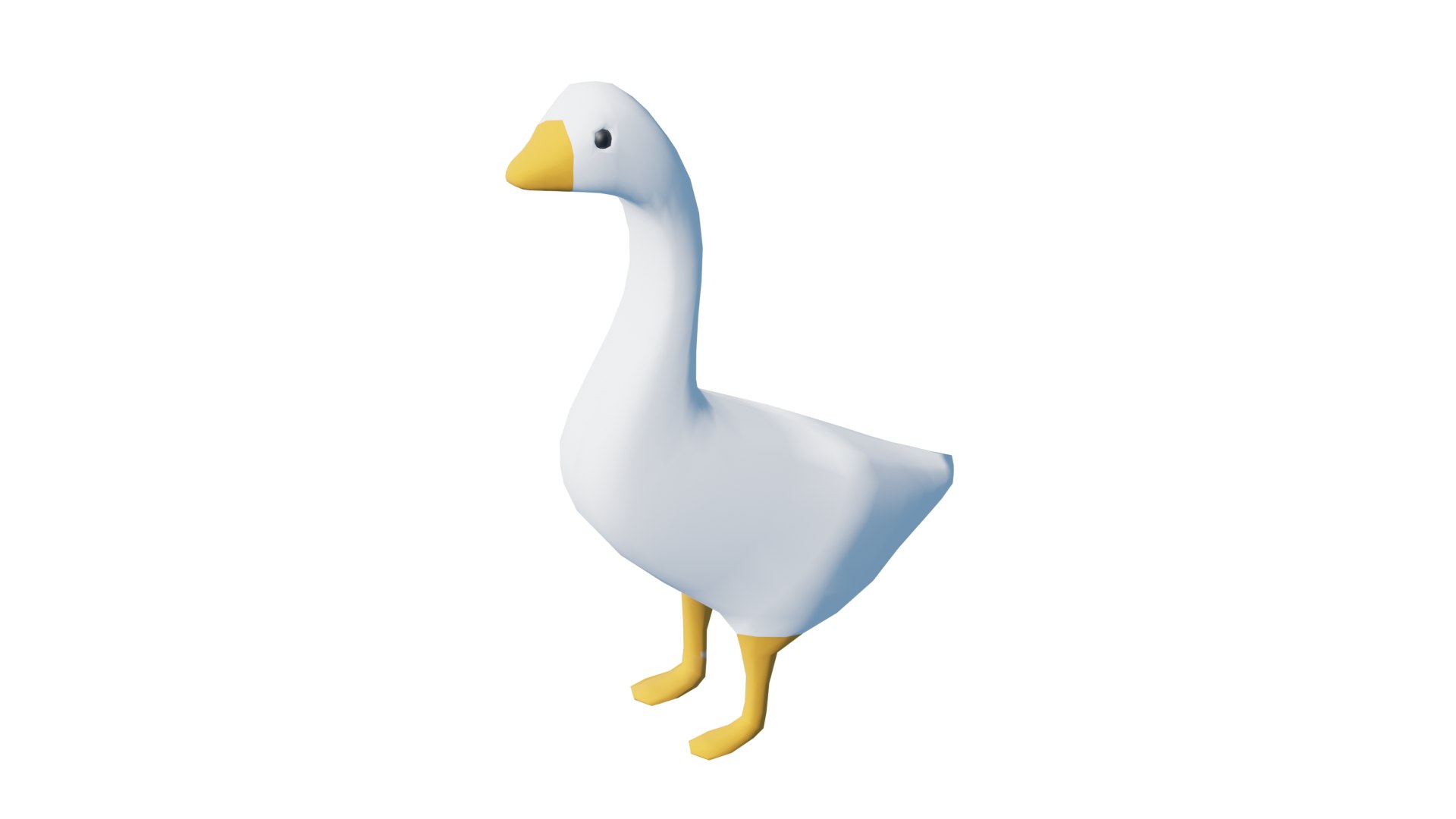 Goose - Lowpoly Rigged And Cartoon 3D Model - TurboSquid 1848959