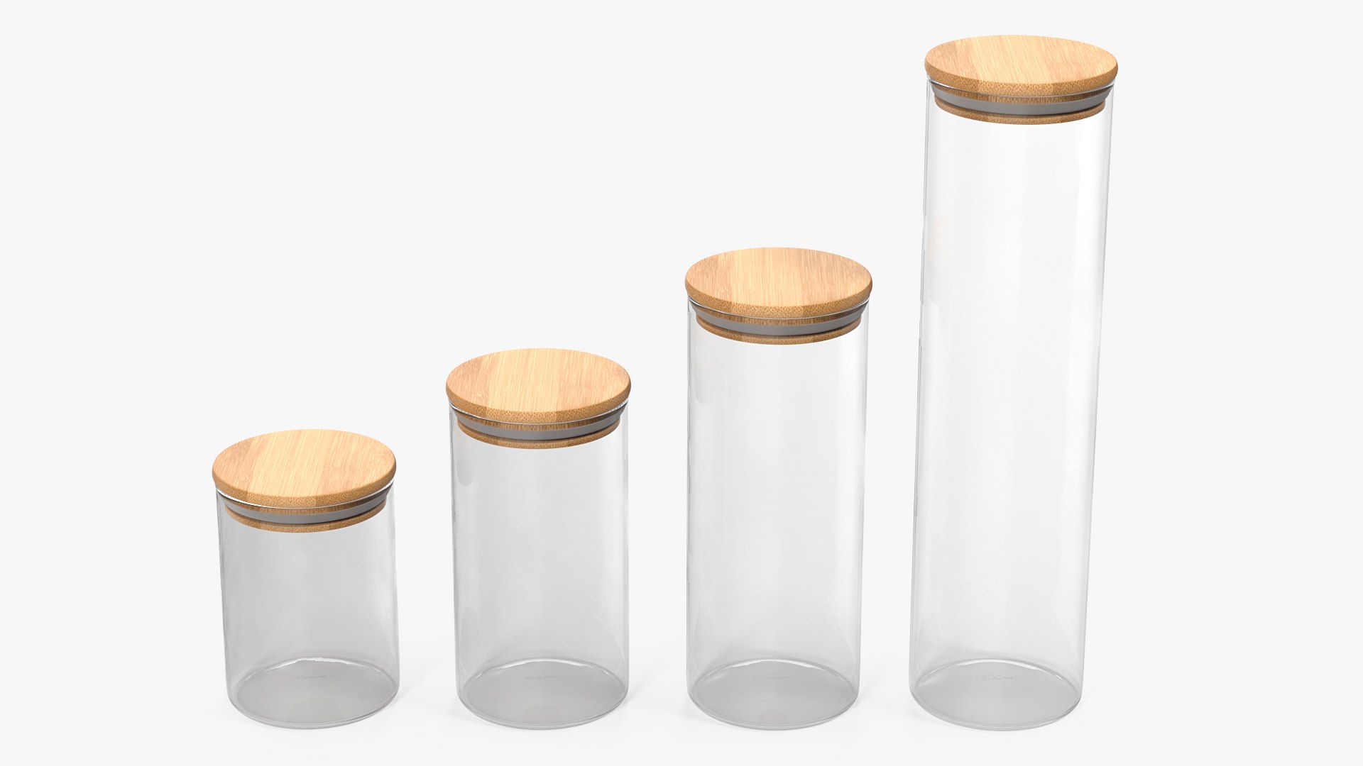 3D Model Glass Food Storage Jar - TurboSquid 1618989
