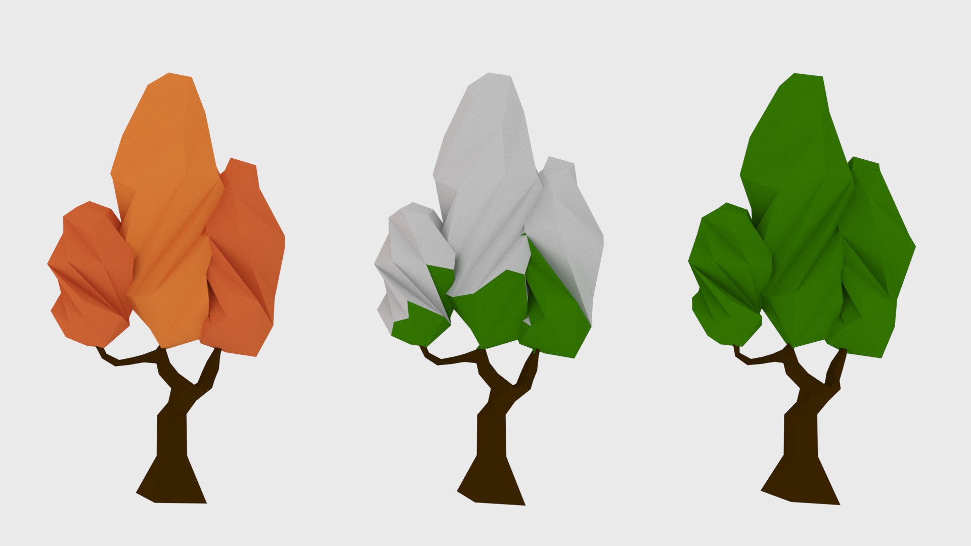 3D Stones Trees - TurboSquid 1698372