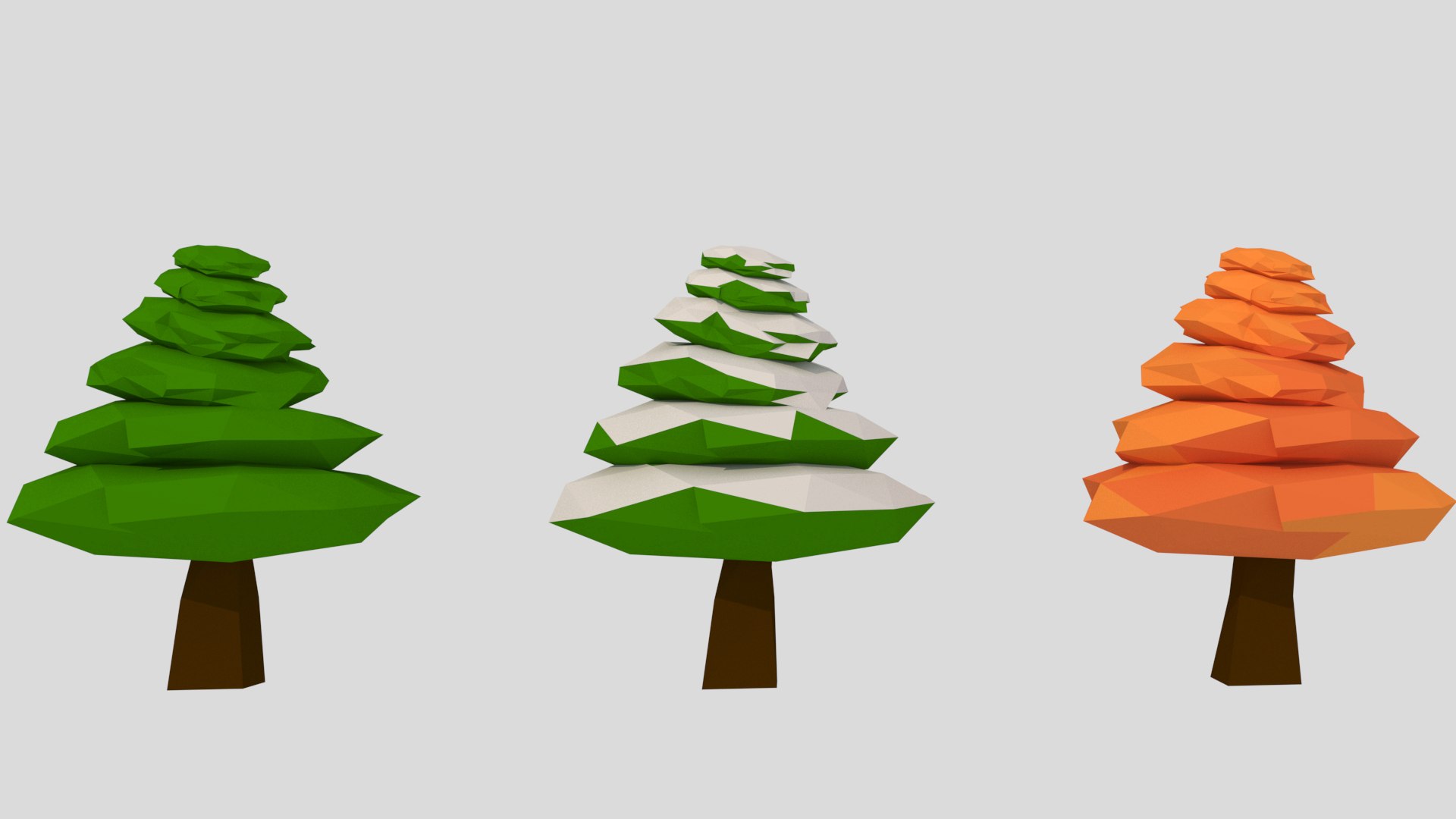 3D Stones Trees - TurboSquid 1698372