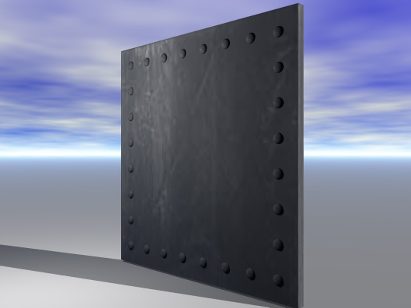 3d 3ds plate steel bulkhead rivets