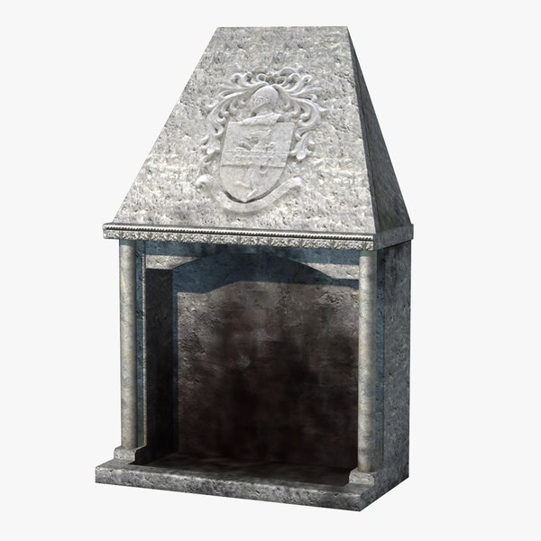 3ds medieval fireplace