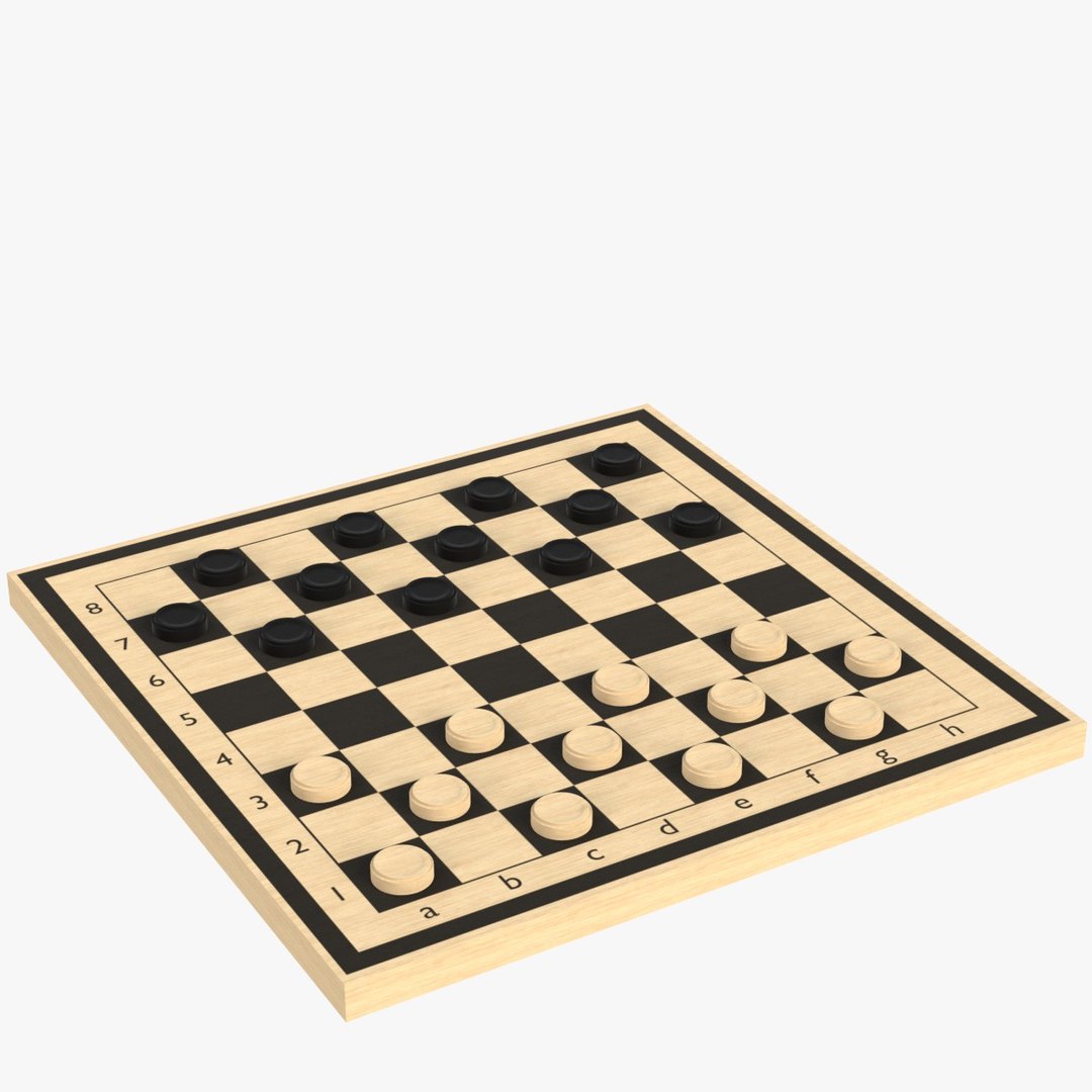 3D Draughts Board - TurboSquid 1476549