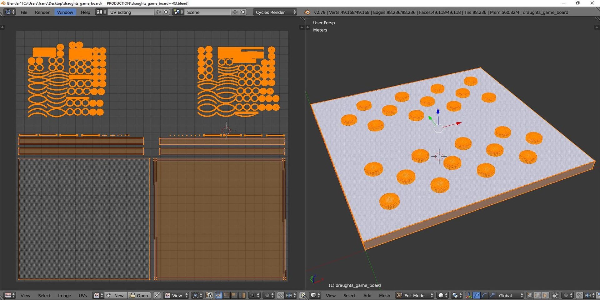 3D Draughts Board - TurboSquid 1476549