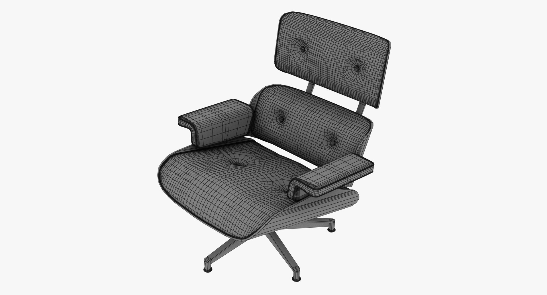 3D Model Eames Lounge Classic Chair - TurboSquid 1694576