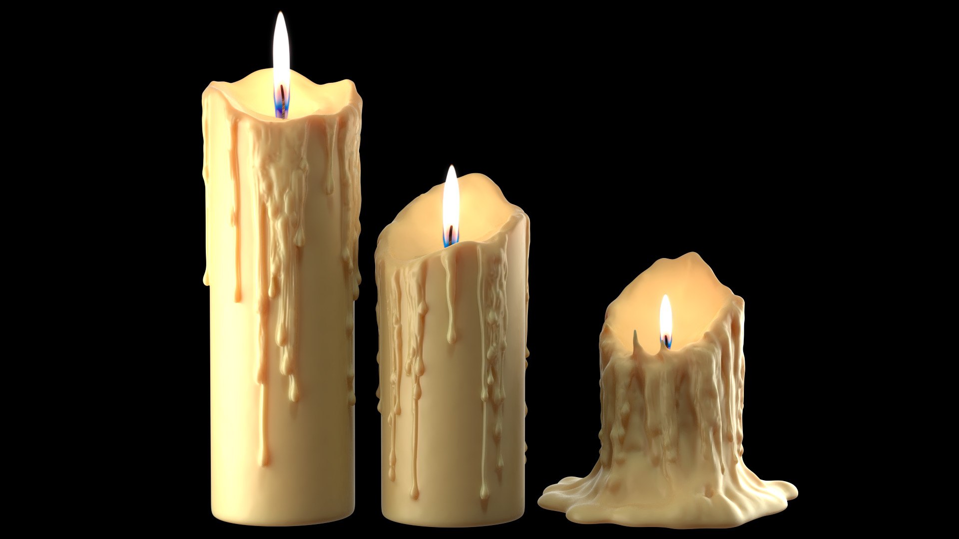 3D Bright Candle 8K Textures - TurboSquid 1988290