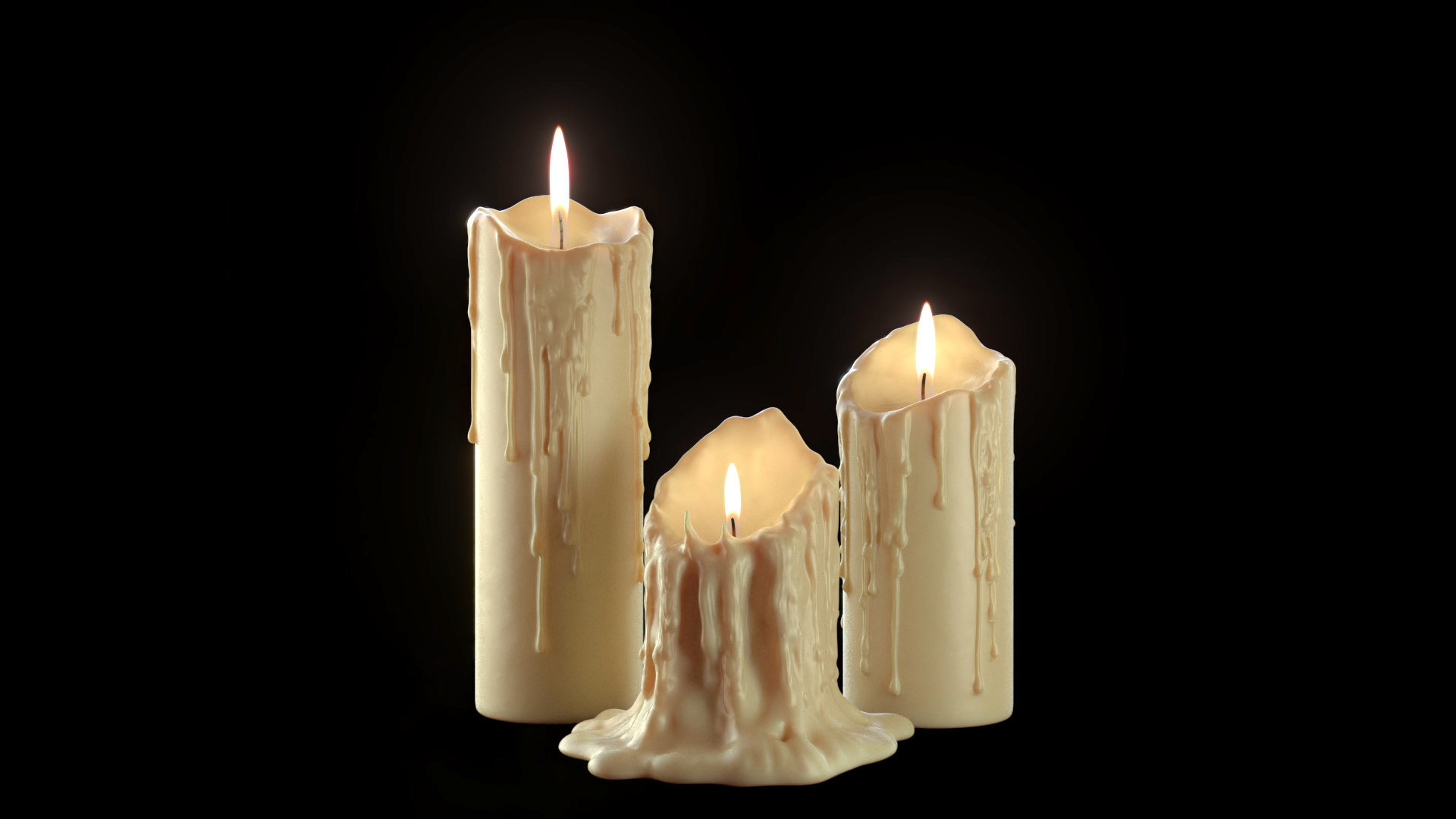 3D Bright Candle 8K Textures - TurboSquid 1988290