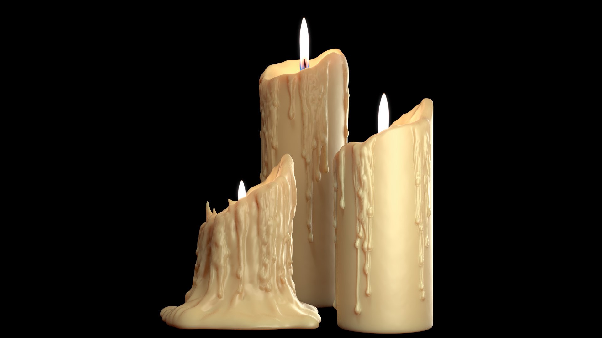 3D Bright Candle 8K Textures - TurboSquid 1988290