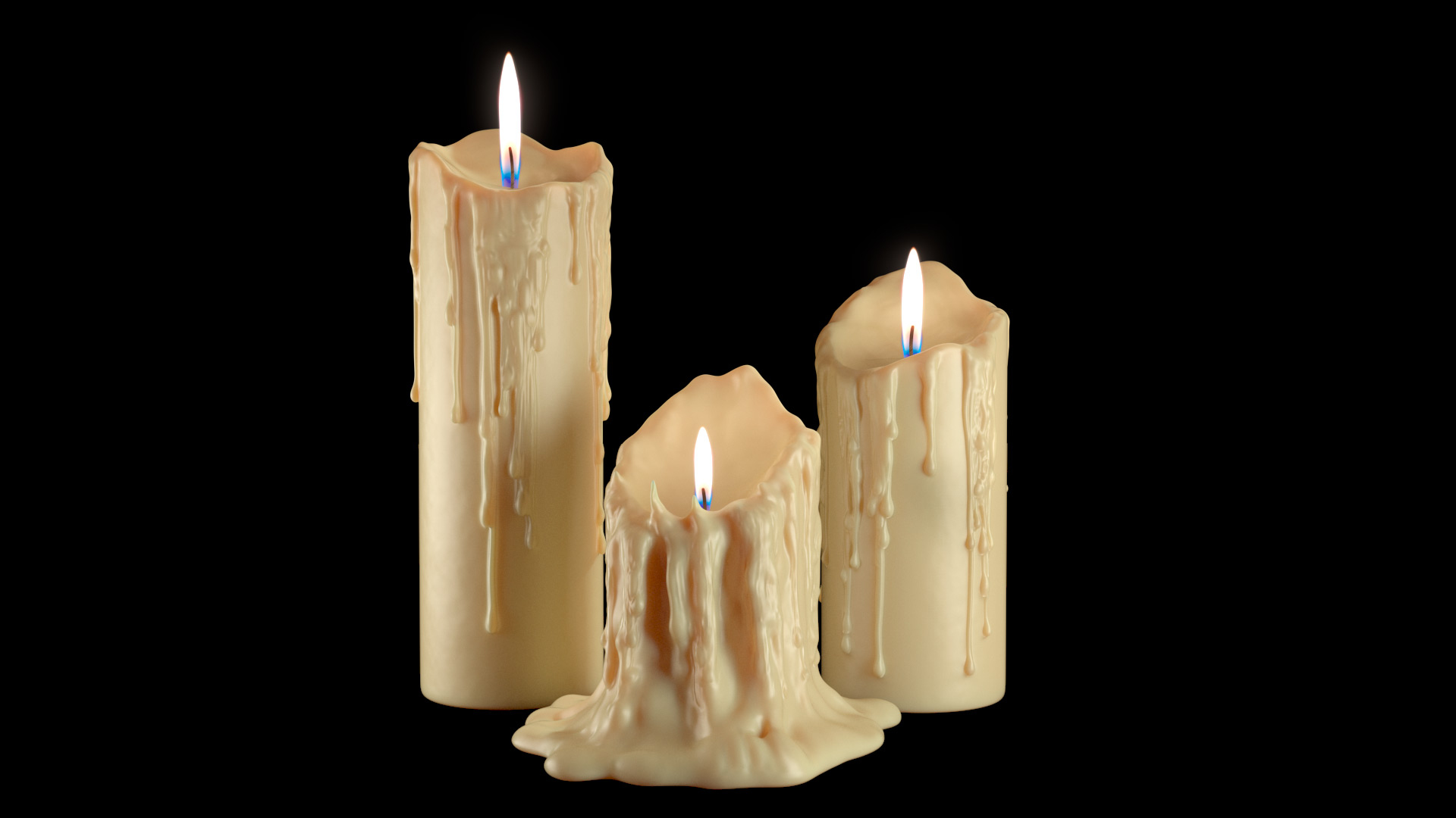 3D Bright Candle 8K Textures - TurboSquid 1988290