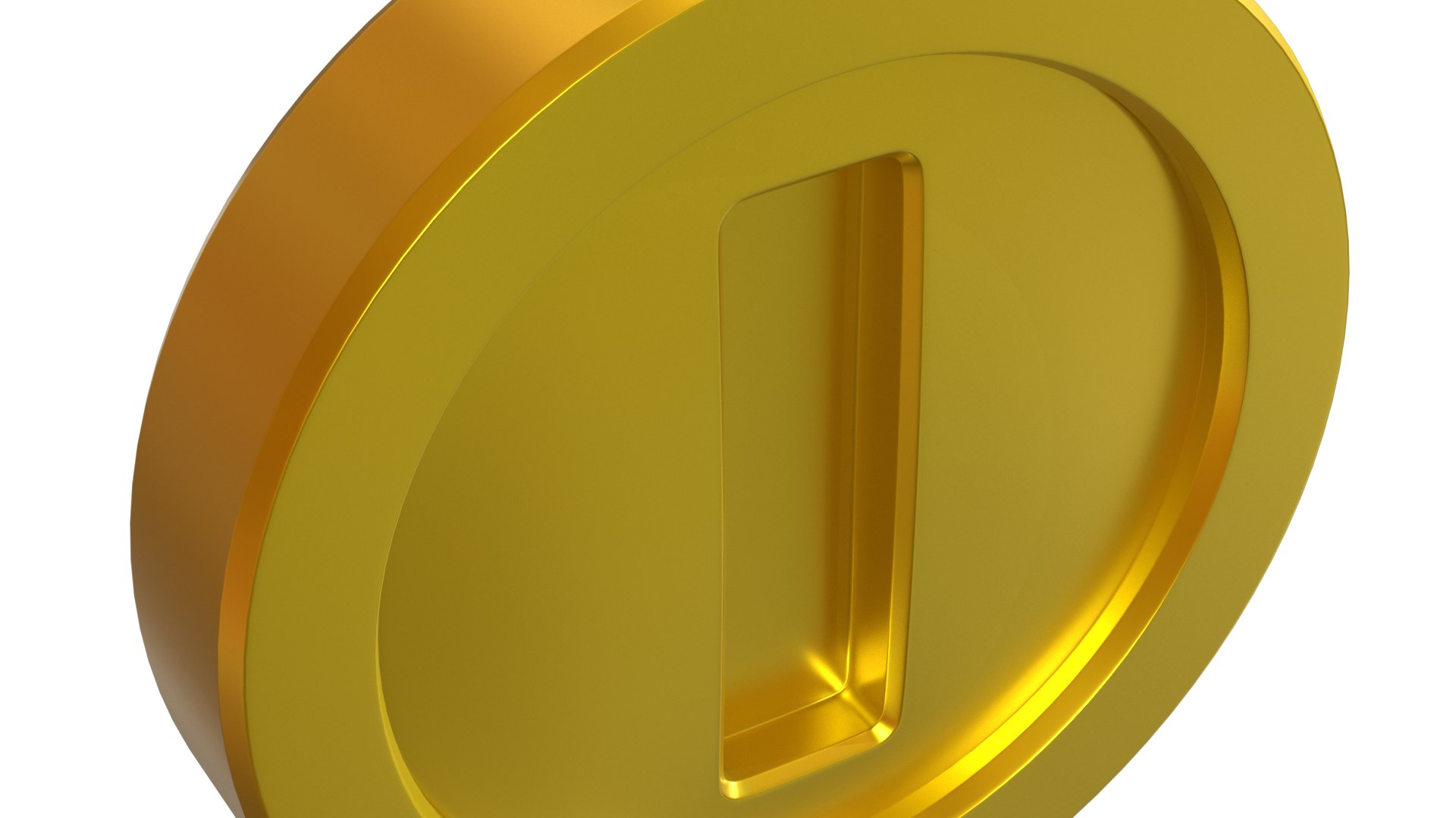 Gold Coin Super Mario Model - TurboSquid 1467744