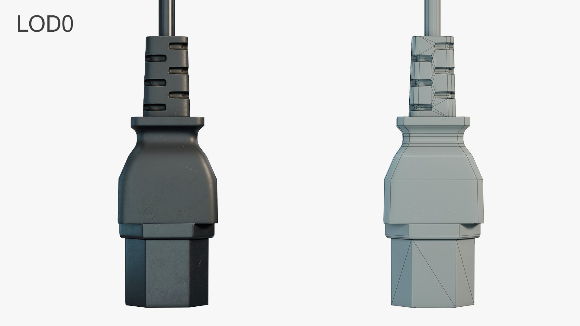 IEC C15 Female Plug 3D Model - TurboSquid 2276529