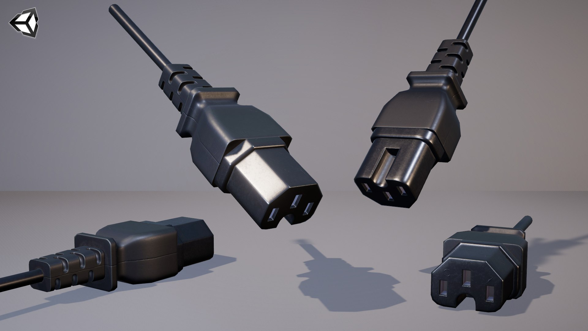 IEC C15 Female Plug 3D Model - TurboSquid 2276529