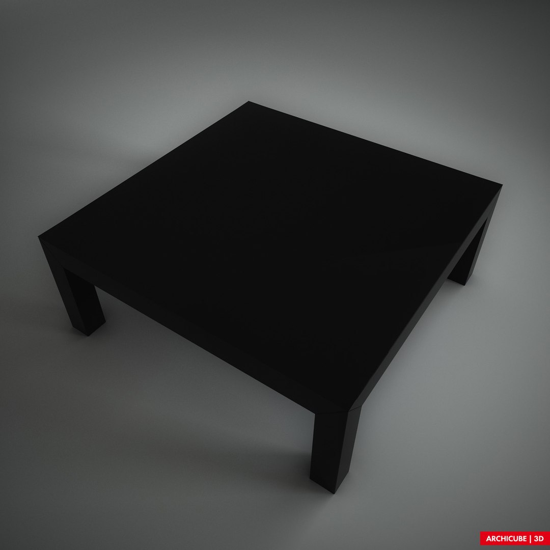 3d Model Black Table
