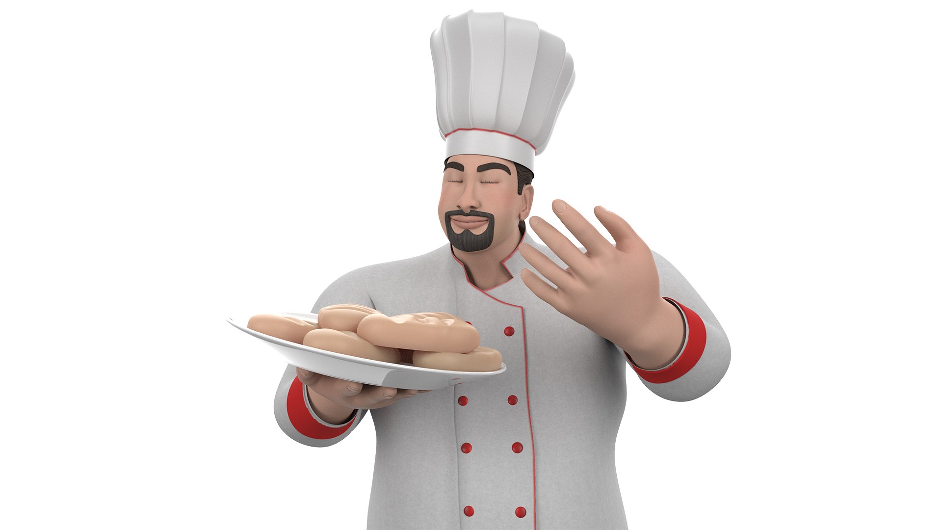 CHEF Anthony - MAYA Rigged And Blender Rigged 3D - TurboSquid 2424079