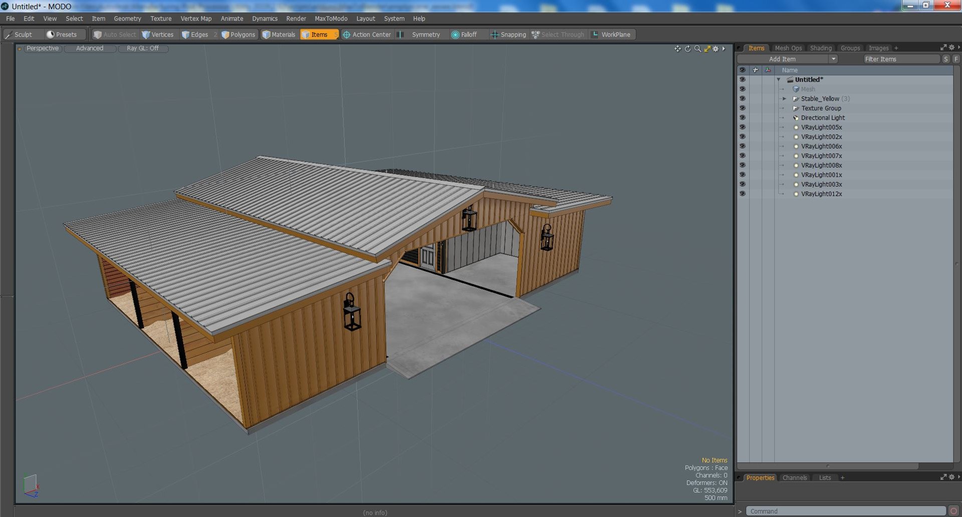 3D Stable Yellow - TurboSquid 2203519