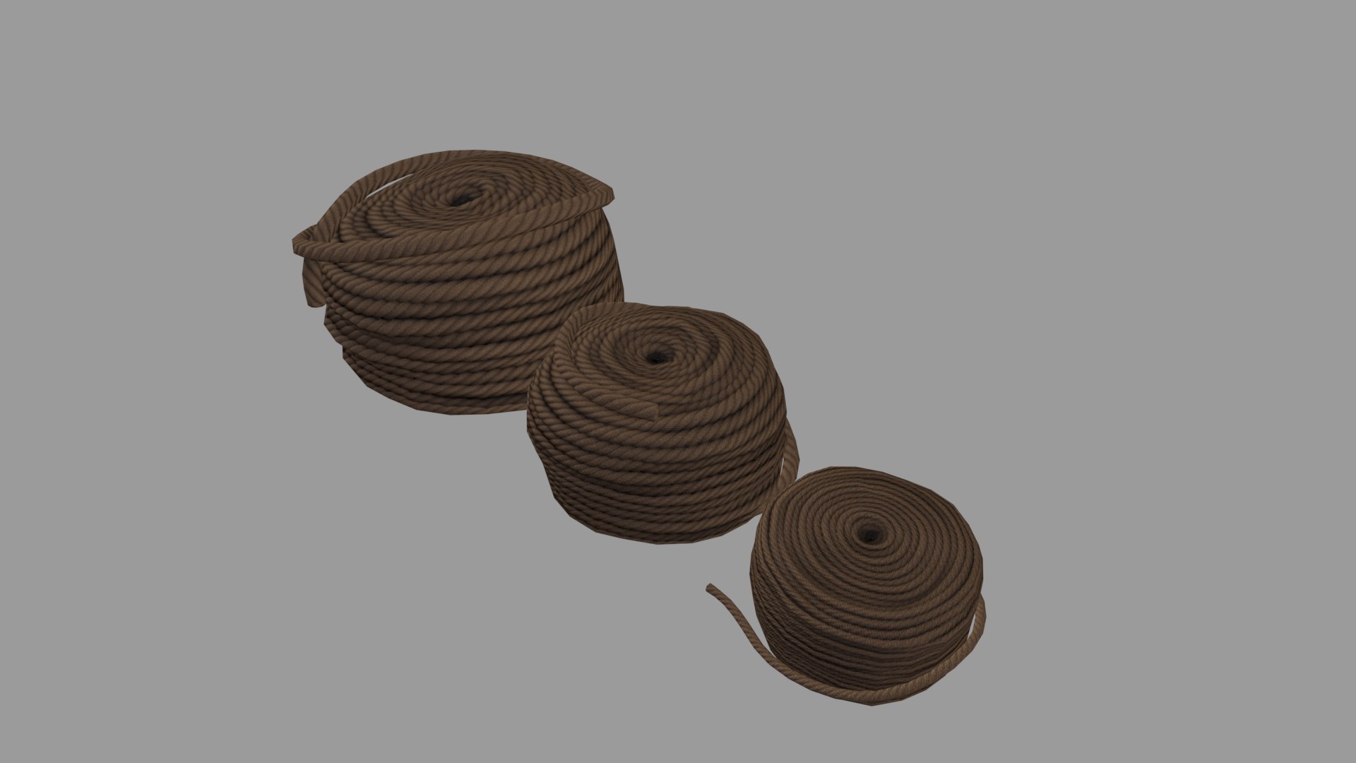 Ropes Set 3D Model - TurboSquid 2020840