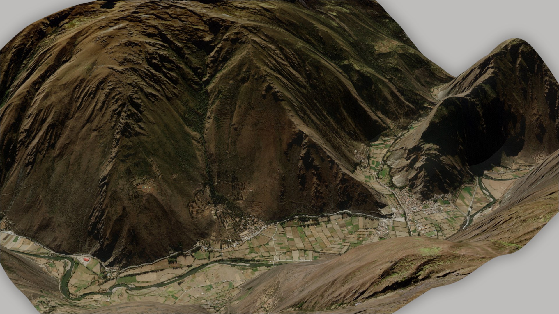 3D Model Ollantaytambo Inca Archaeological Terrain - TurboSquid 1310715