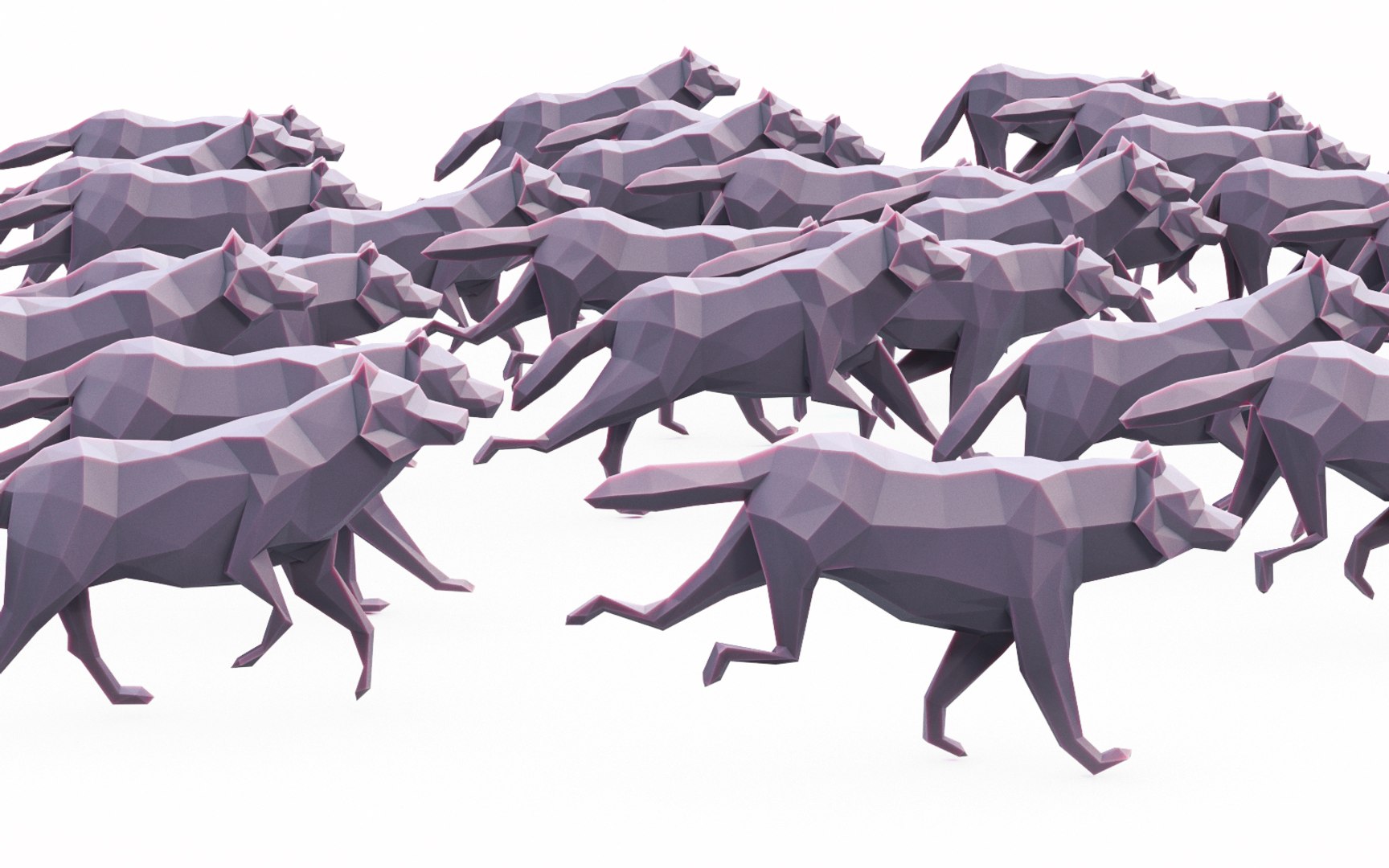 Wolf Run Poses 3D Model - TurboSquid 1365853