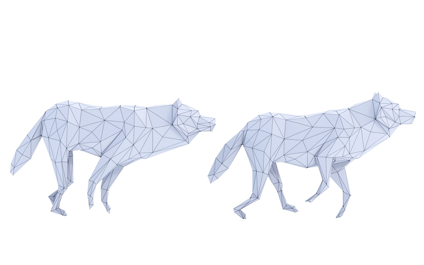Wolf Run Poses 3D Model - TurboSquid 1365853