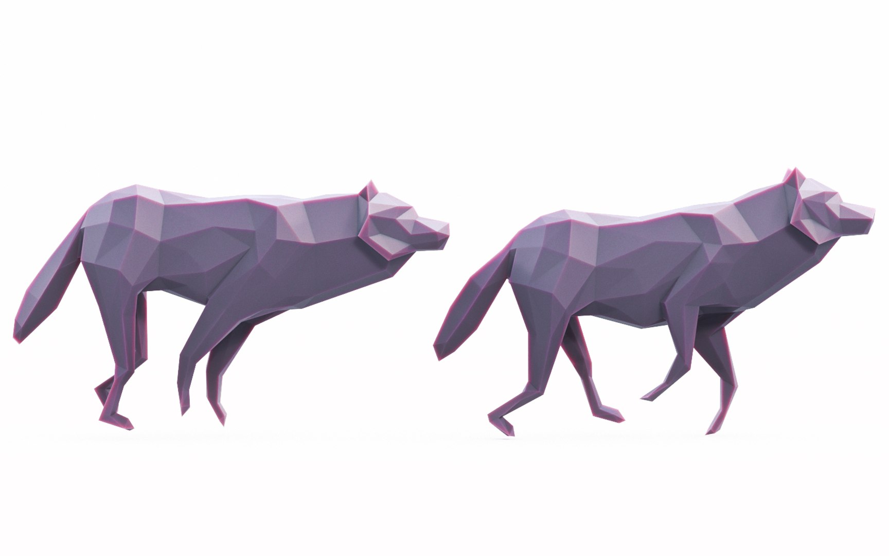 Wolf Run Poses 3D Model - TurboSquid 1365853