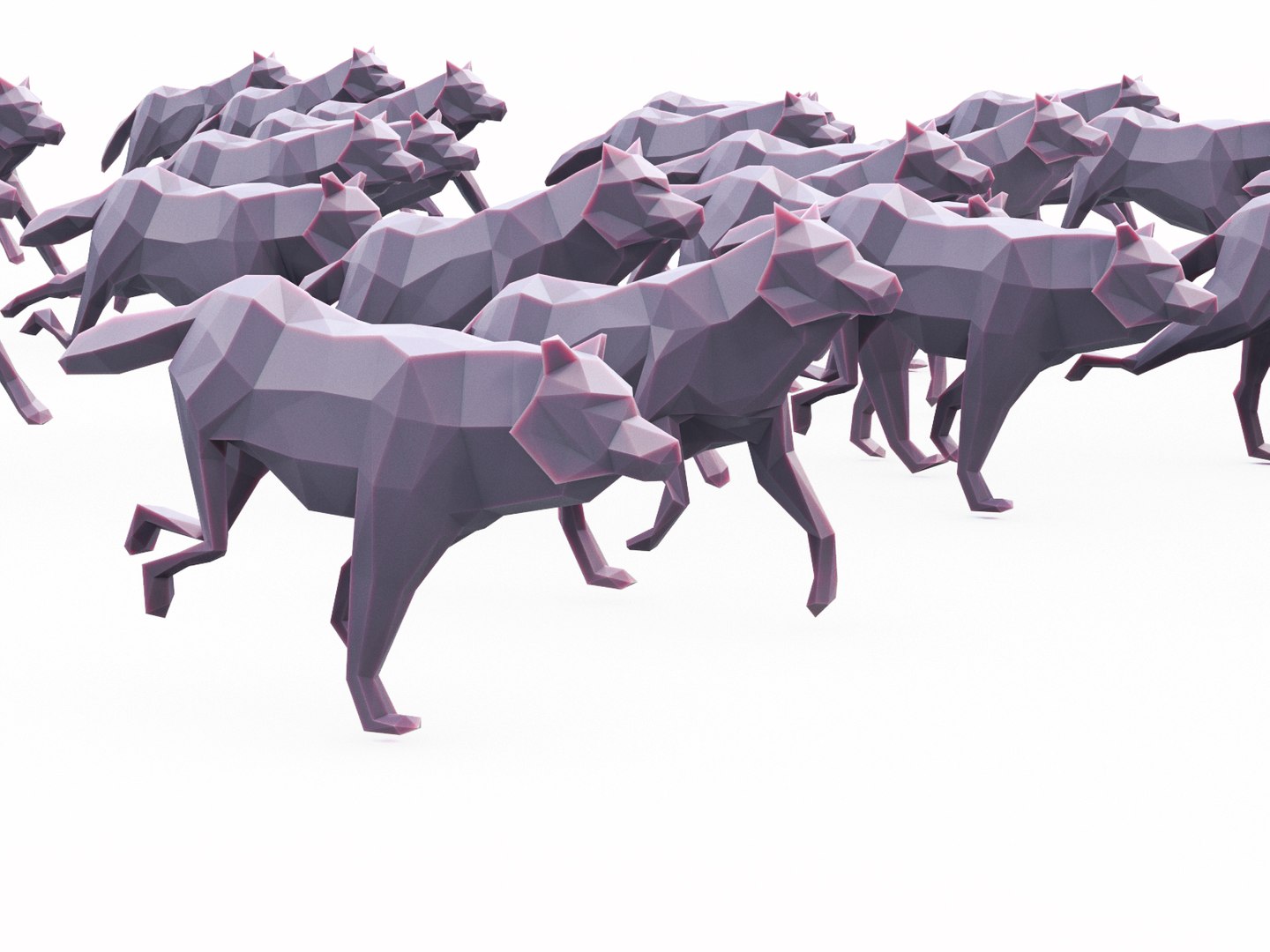 Wolf Run Poses 3D Model - TurboSquid 1365853