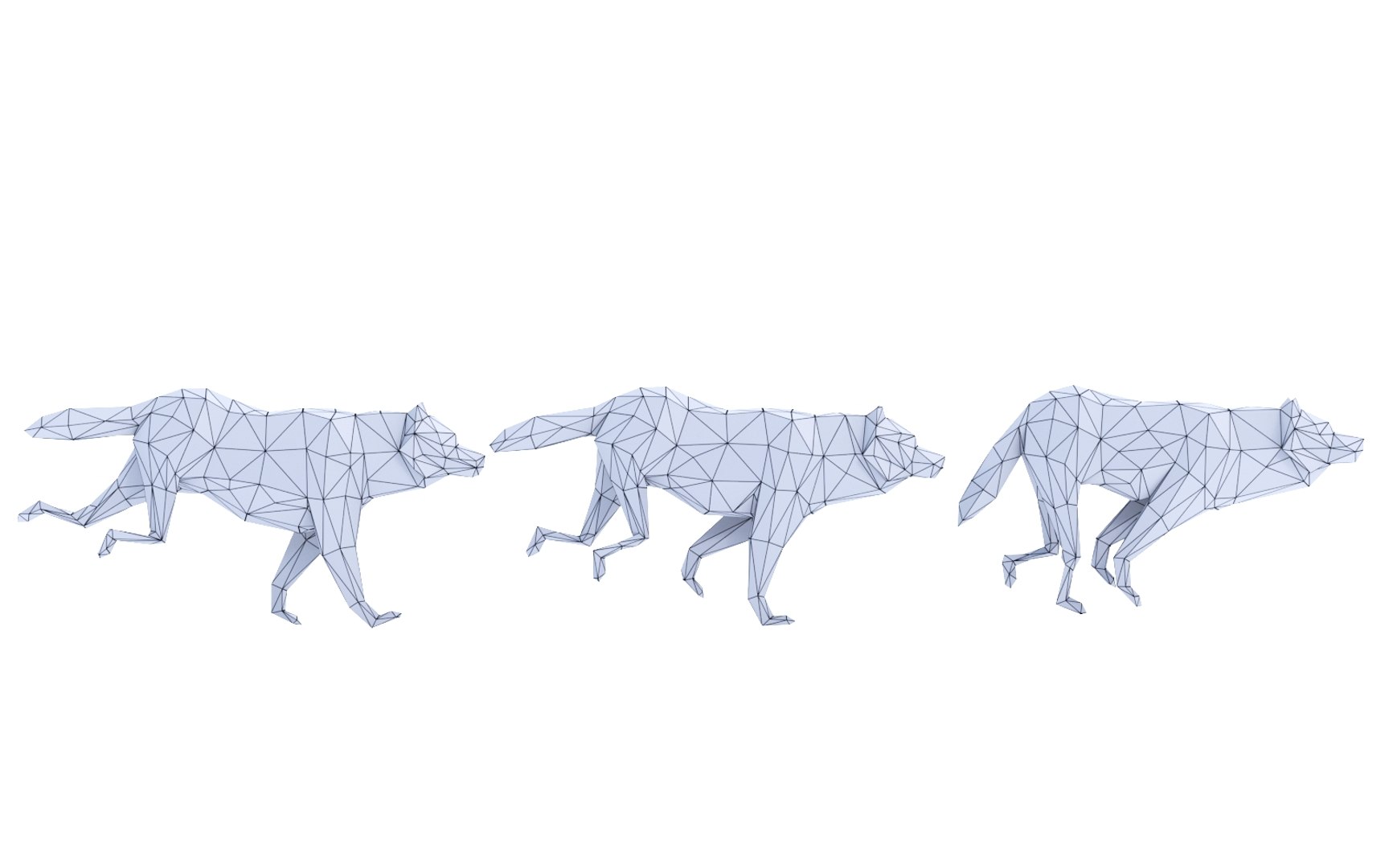 Wolf Run Poses 3D Model - TurboSquid 1365853