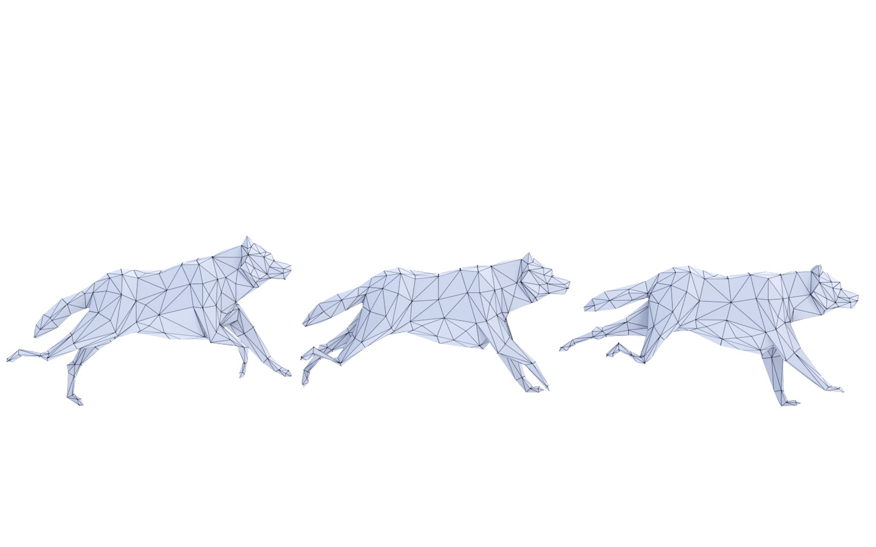 Wolf Run Poses 3D Model - TurboSquid 1365853