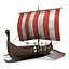 3d model viking vikingboat