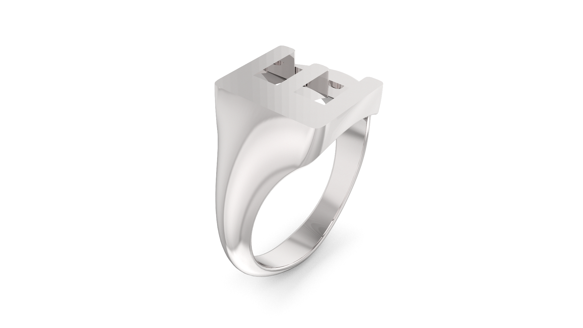 Alphabet Signet Ring A - E 3D Model - TurboSquid 2088823