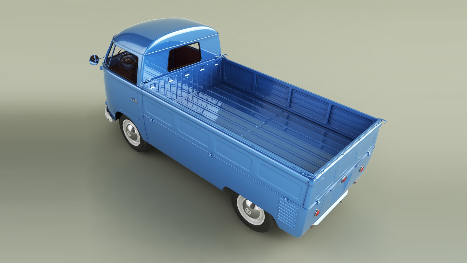 Volkswagen Type 2 Single Cab Pickup T1 3D Model - TurboSquid 2078677