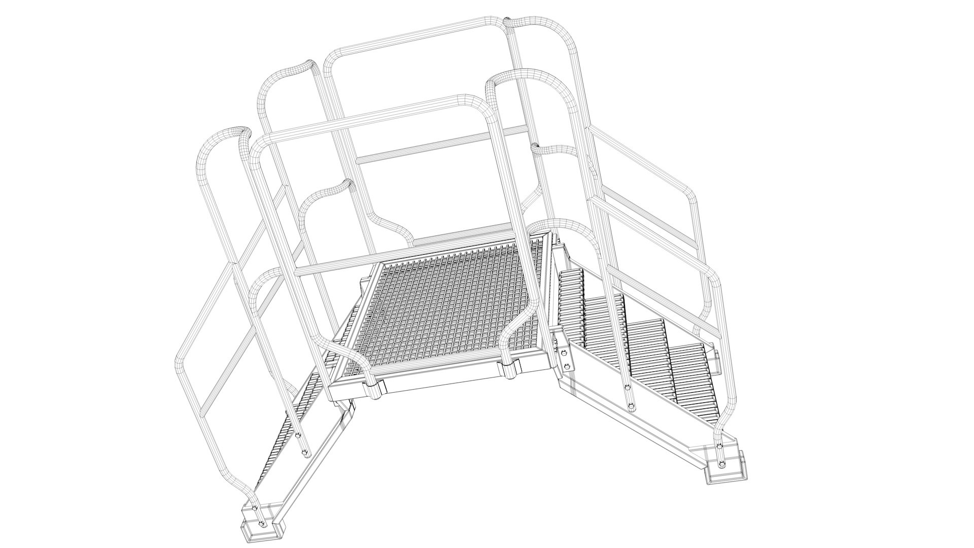 3D Step Crossover Model - TurboSquid 2292917