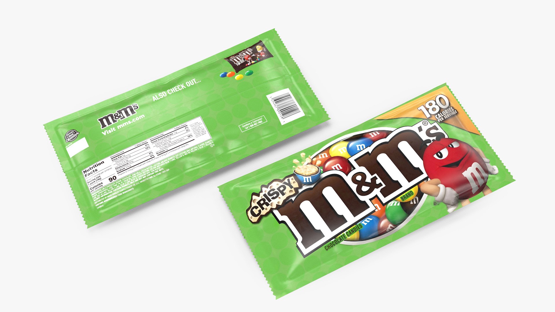 Crispy M And Ms Candy Package 3D - TurboSquid 2286904