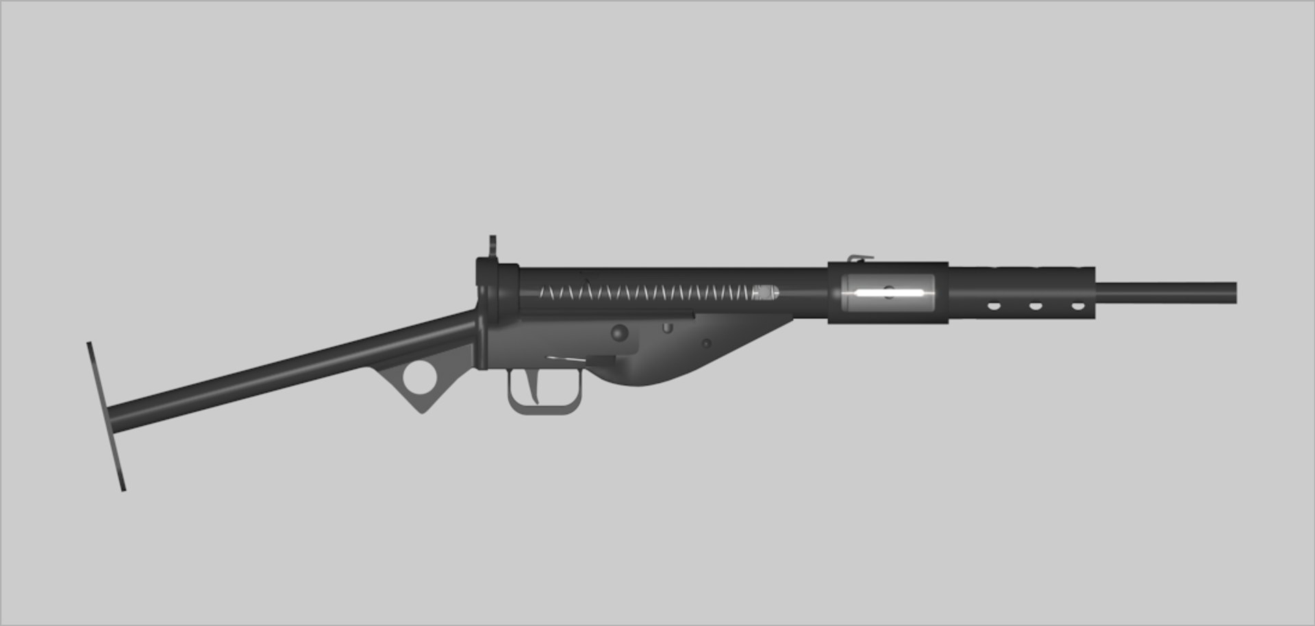 3d Model Sten Guns Weapons
