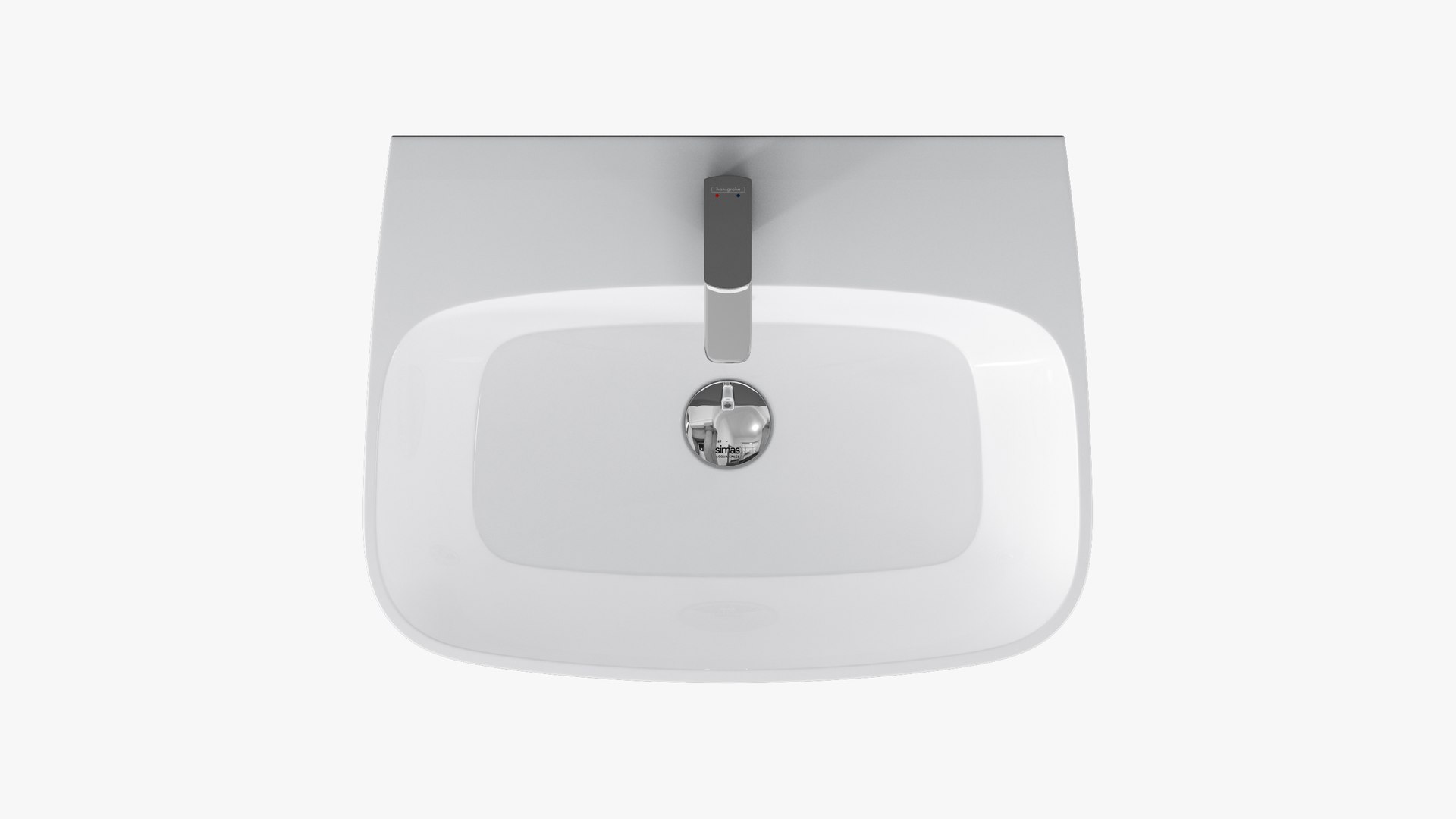 3D Simas Baden Baden Bb 10 Washbasin Model - TurboSquid 1947383