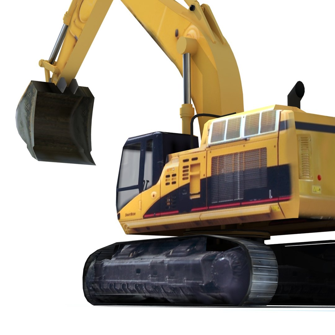 3d Model Of Excavator