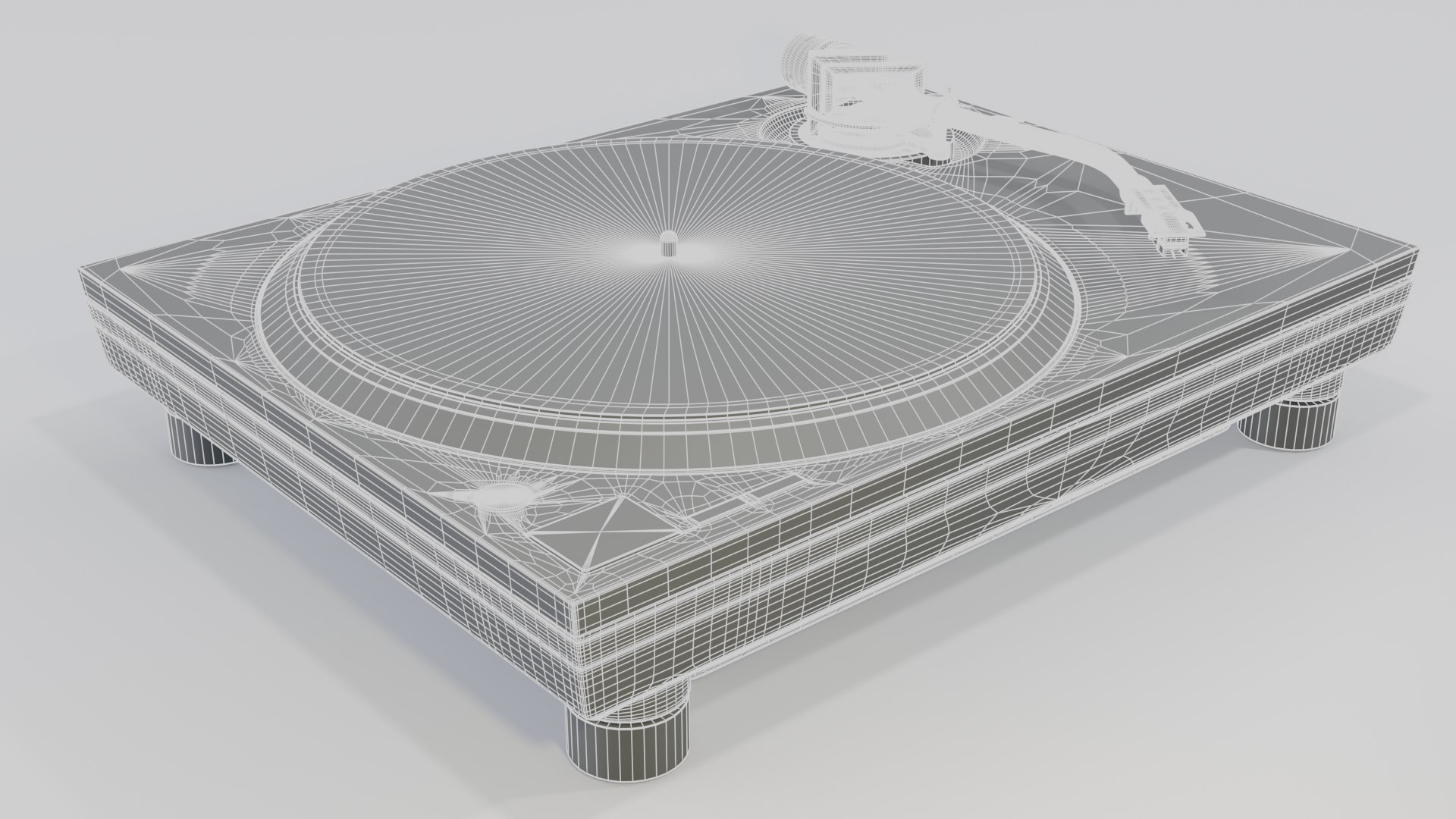 3D Model Technics SL-1500 SL-1500C Turntable Grey - TurboSquid 2097422
