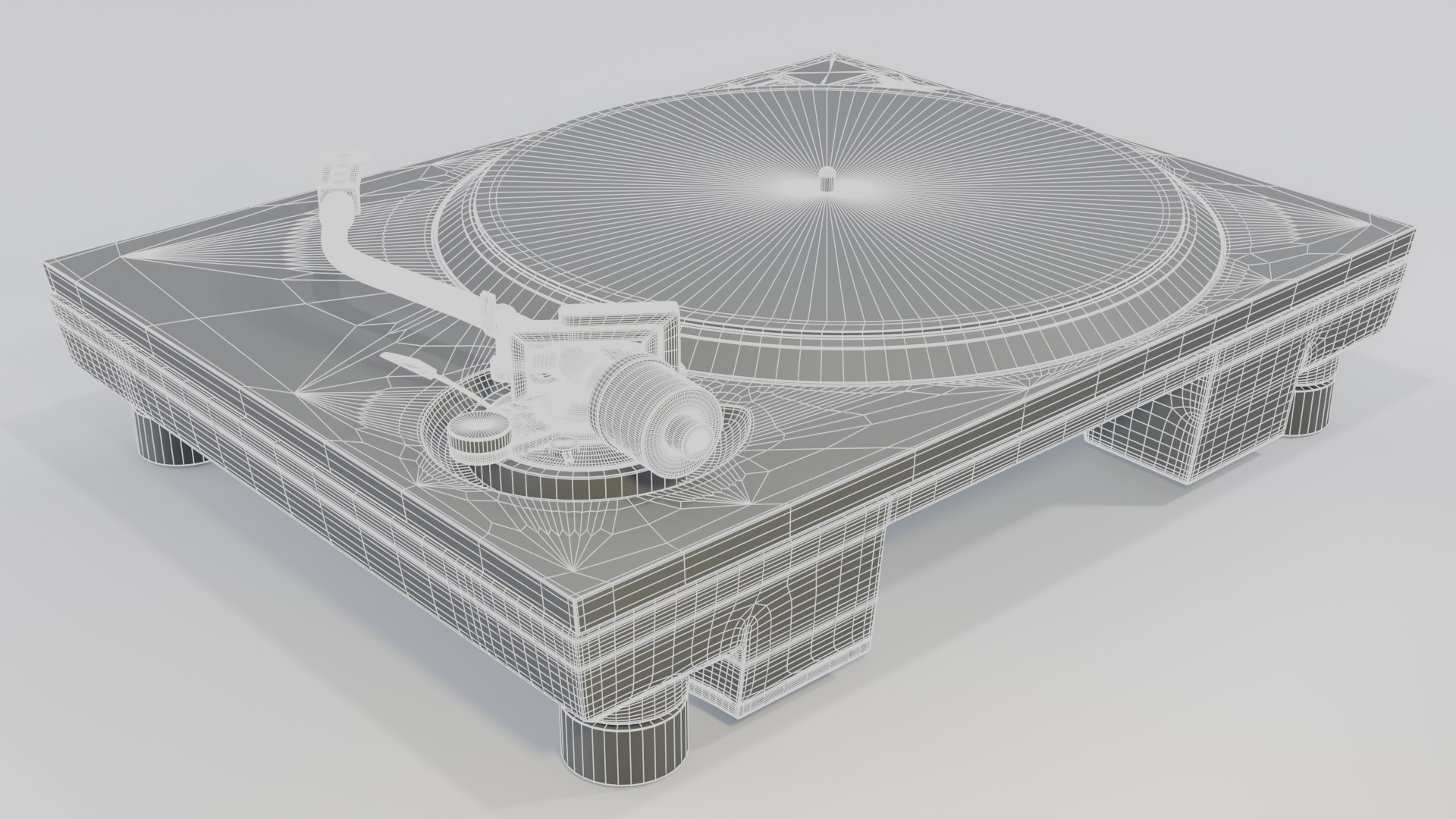 3D Model Technics SL-1500 SL-1500C Turntable Grey - TurboSquid 2097422