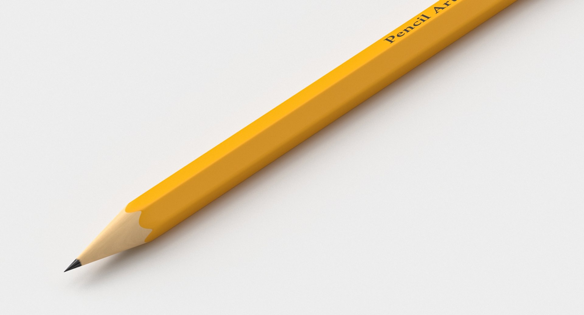 Yellow Pencil Model - TurboSquid 1406777