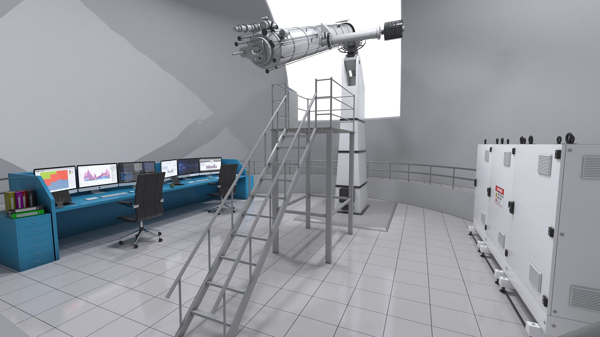 3D Astronomical Observatory Dome - TurboSquid 2314616