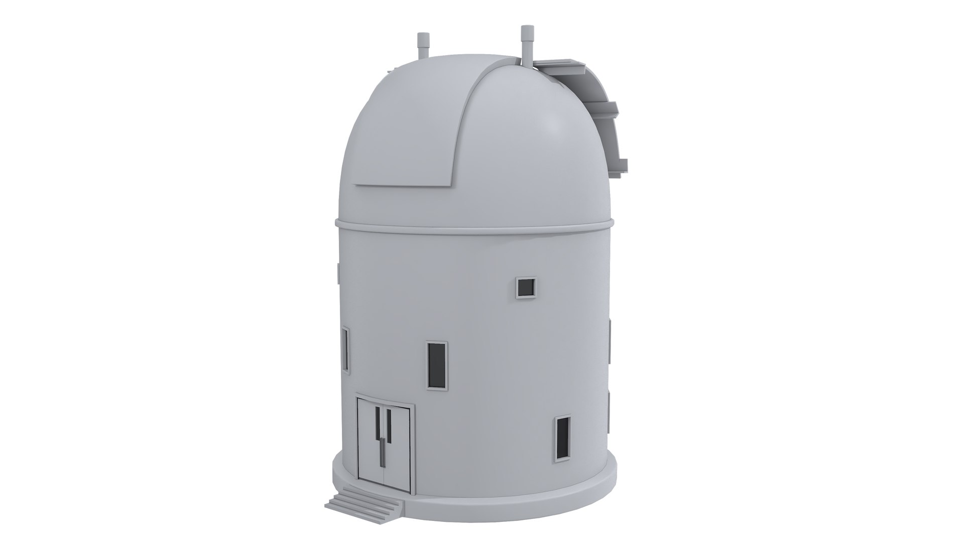 3D Astronomical Observatory Dome - TurboSquid 2314616