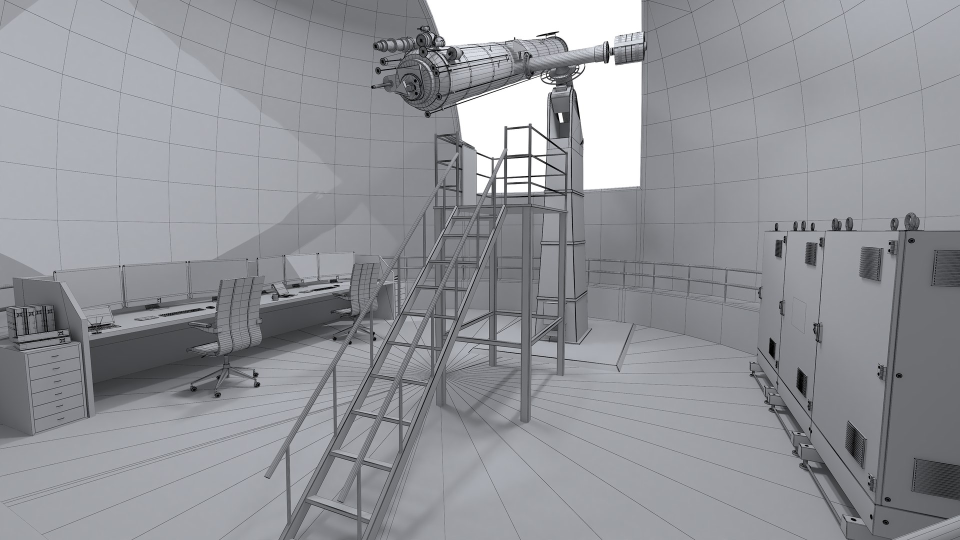 3D Astronomical Observatory Dome - TurboSquid 2314616