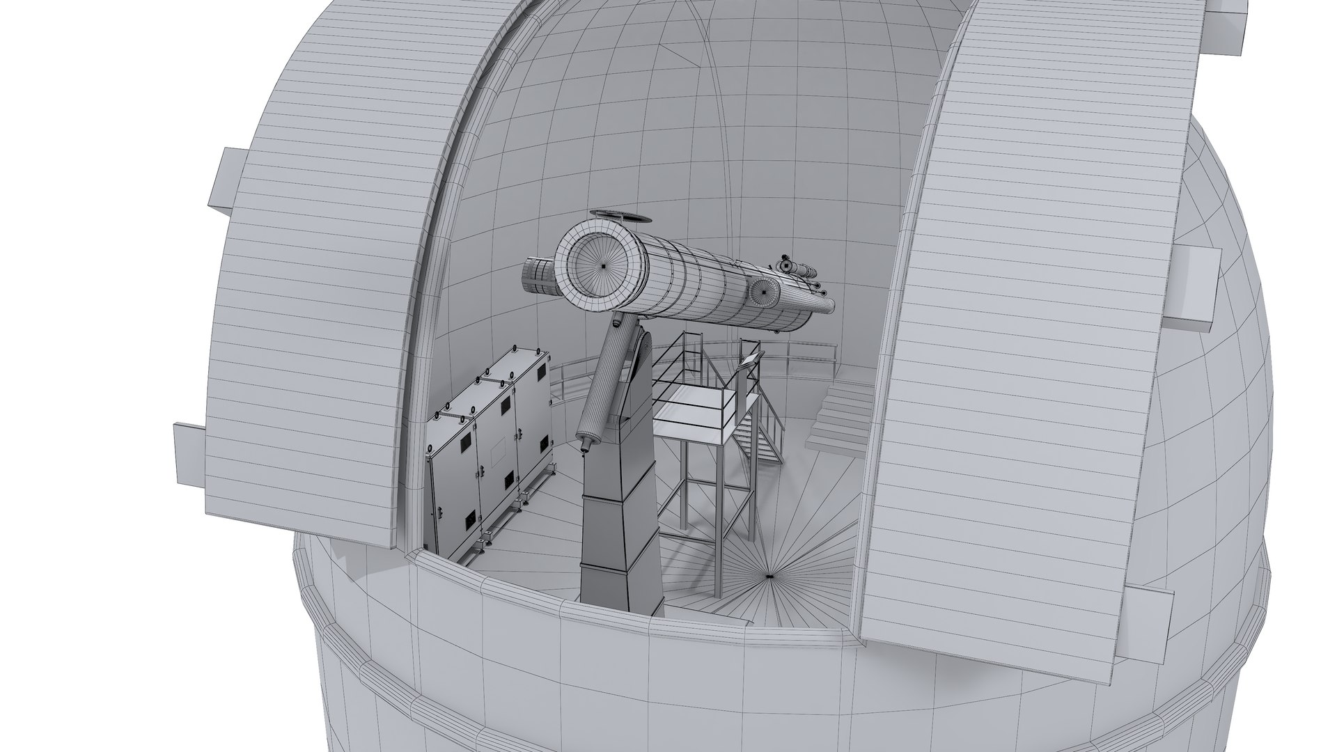 3D Astronomical Observatory Dome - TurboSquid 2314616