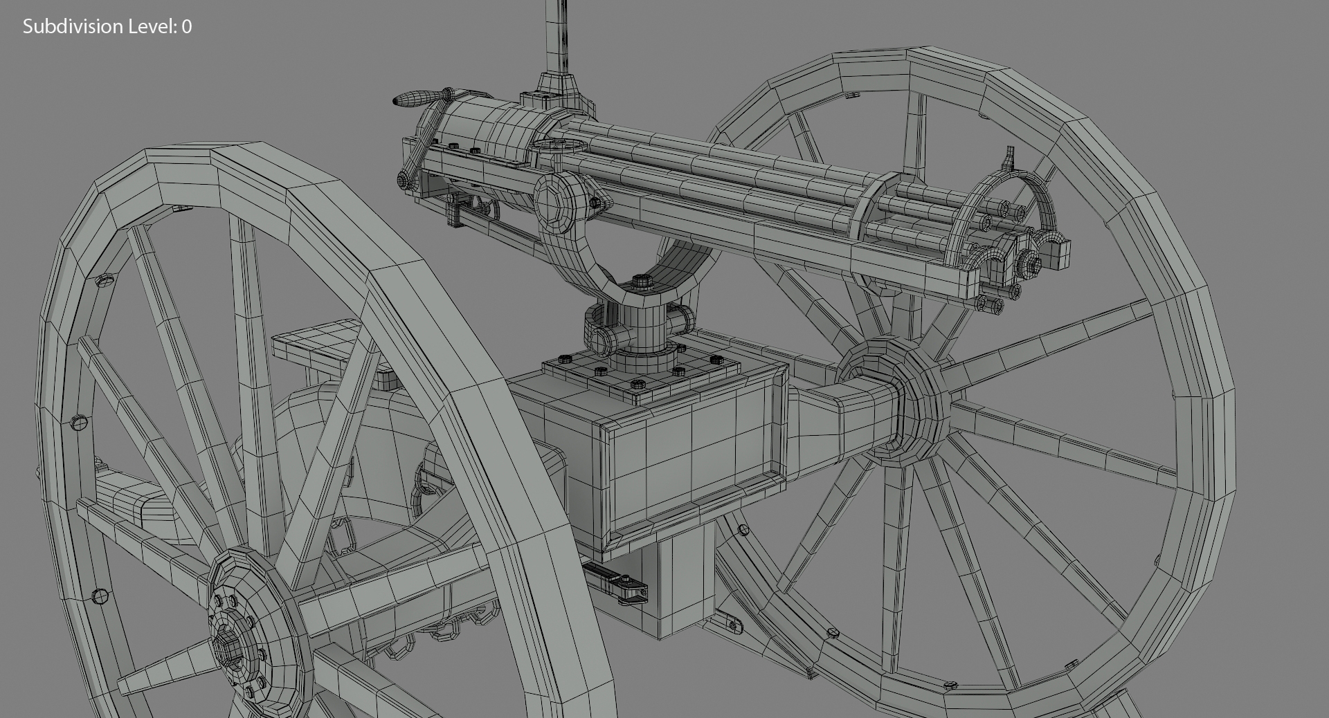 gatling gun 3d max