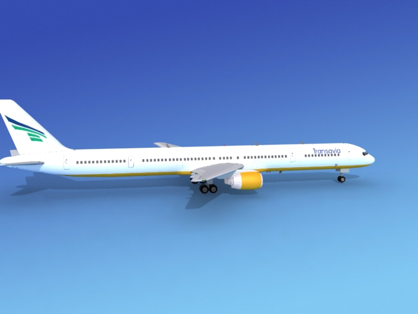 3d model airline boeing 757 757-300