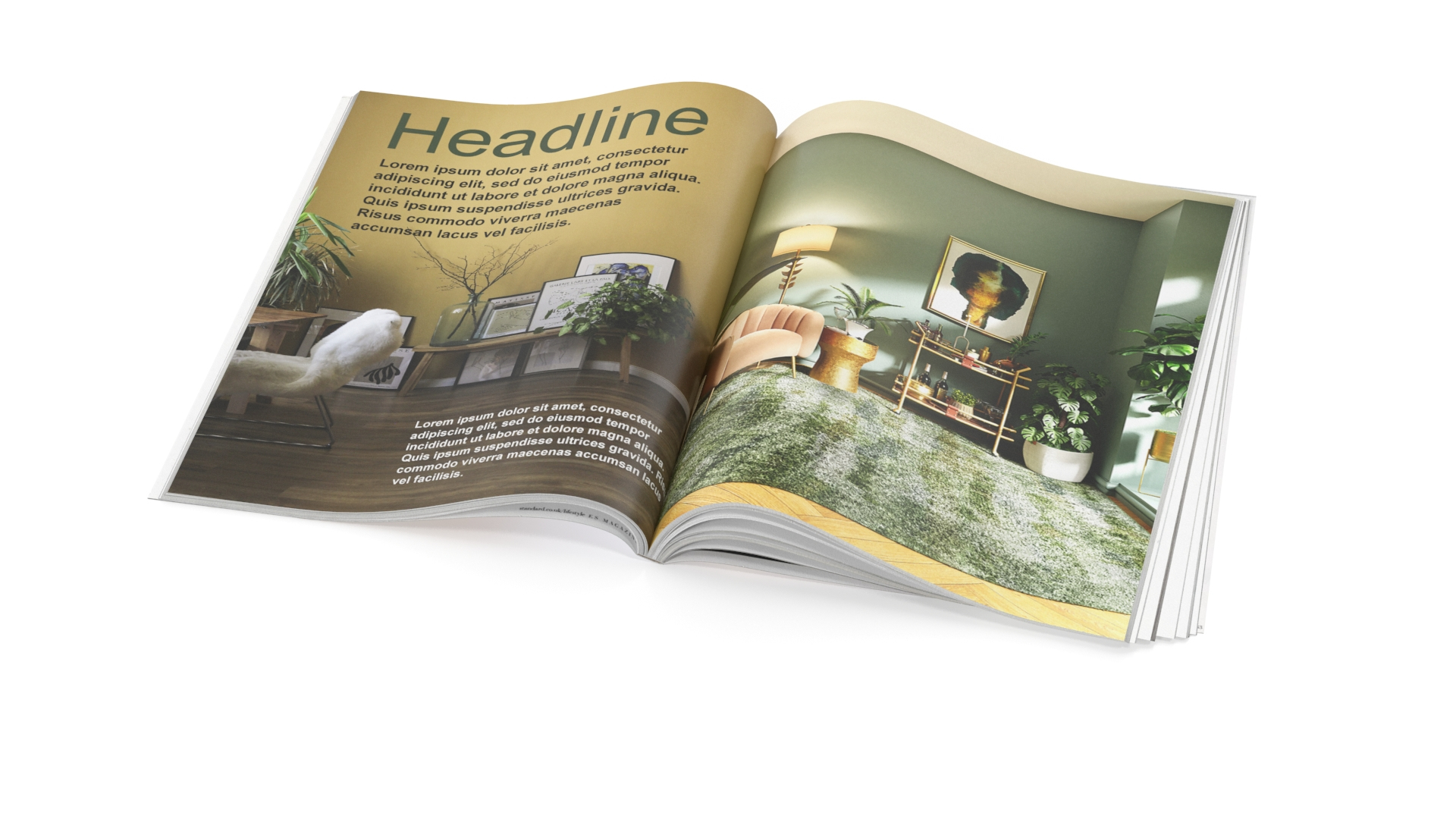 3D Mockup Open Magazines Collection - TurboSquid 2192306