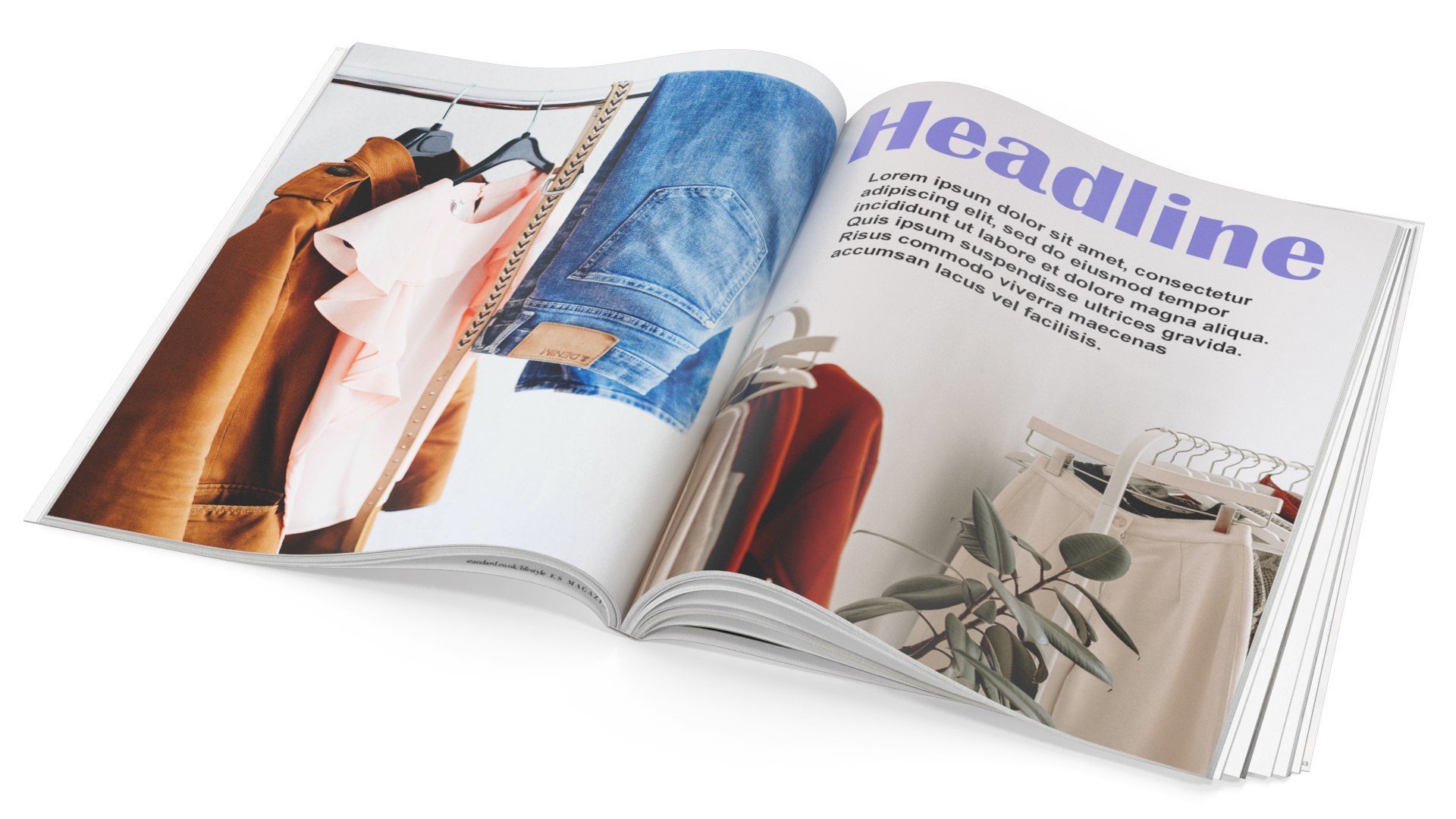 3D Mockup Open Magazines Collection - TurboSquid 2192306