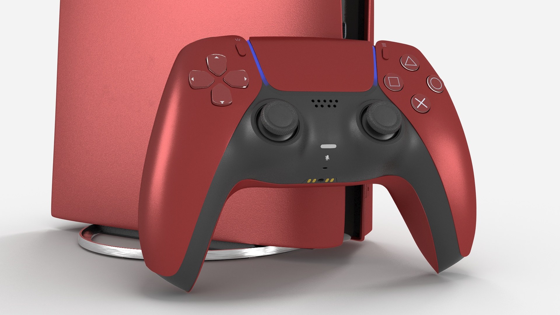 Sony PlayStation 5 Console Volcanic Red 3D - TurboSquid 2203319